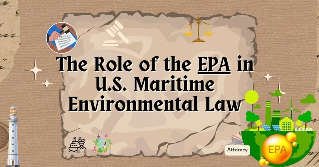 The Role of the EPA in U.S. Maritime Environmental Law - Houston ...